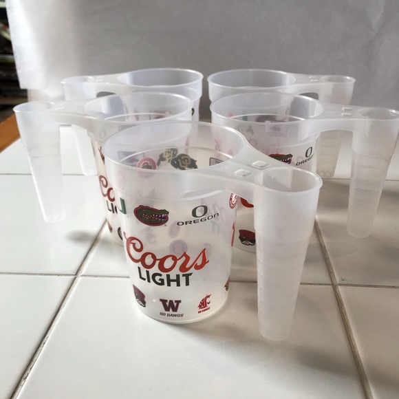 Dining | 5 Coors Light Pint Draught Tower Plastic Cups For March ...
